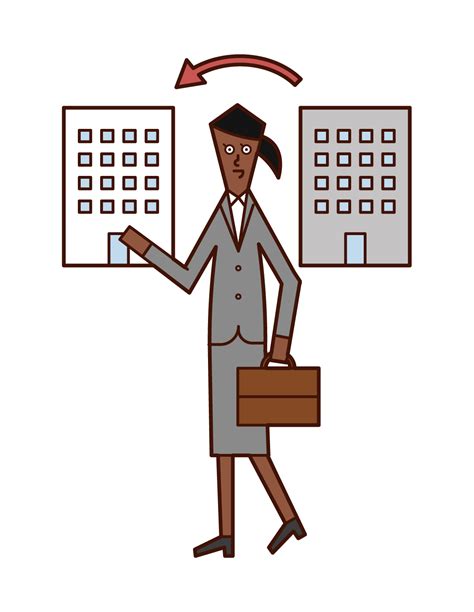 임시 인력 회사의 일러스트와 직장의 변화여성 무료 일러스트 소재 Kukukeke쿠쿠케케