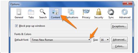 How To Change The Default Fonts In Your Web Browser