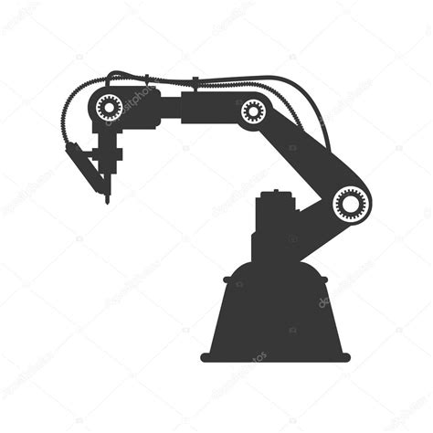 Robot Arm Icon Machine Design Vector Graphic Stock Vector By ©djv 116293220