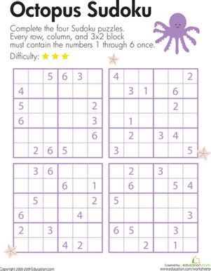 3rd Grade Puzzles And Sudoku Worksheets And Free Printables