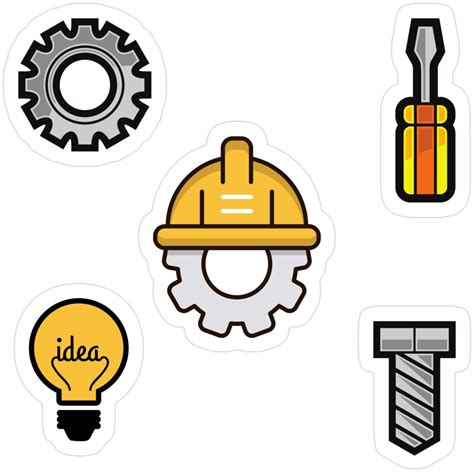 Engineer Sticker Packs Sticker Engineering Stickers Materials