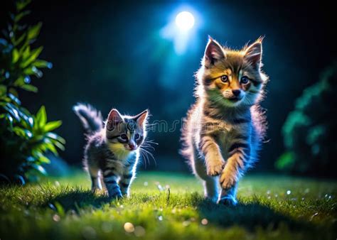 Stealthy Kitten Outwits Canine Companion In Dramatic Nighttime Escape
