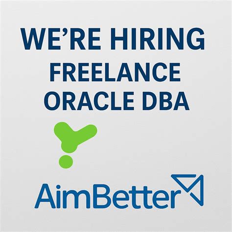 Oracledba Freelancedba Oracle19c Oracle12c Remotedba Parttimedba