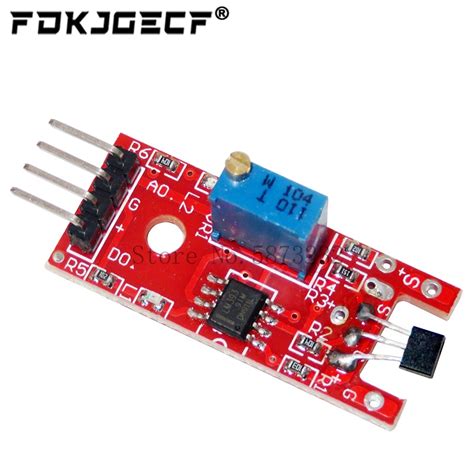 4pin ky 024 linear magnetic hall switches speed counting sensor module