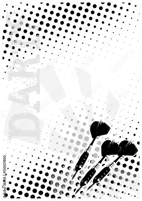 Darts Dots Poster Background Stock Vector Adobe Stock