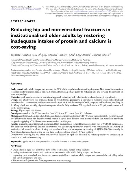 pdf reducing hip and non vertebral fractures in institutionalised
