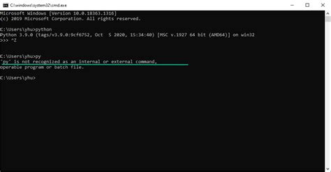 Windows 10 中的 Py 和 Python 命令行 Honeymoose Medium