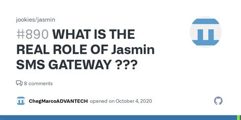 what is the real role of jasmin sms gateway · issue 890 · jookies