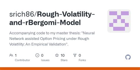 Github Srich86 Rough Volatility And Rbergomi Model Accompanying Code