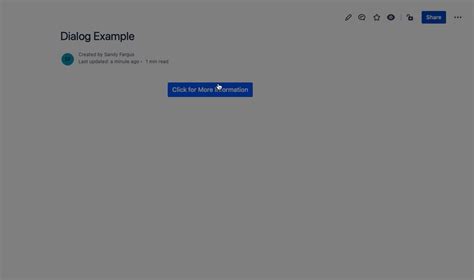 Pop Up Dialog
