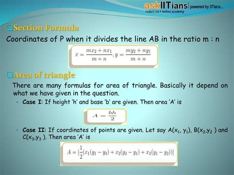 Iit Jee Coordinate Geometry Preparation Tips To Practical Applications Askiitians Pptx