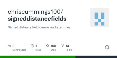 Github Chriscummings100signeddistancefields Signed Distance Field
