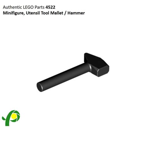 Lego Parts 4522 Minifigure Utensil Tool Mallet Hammer Shopee