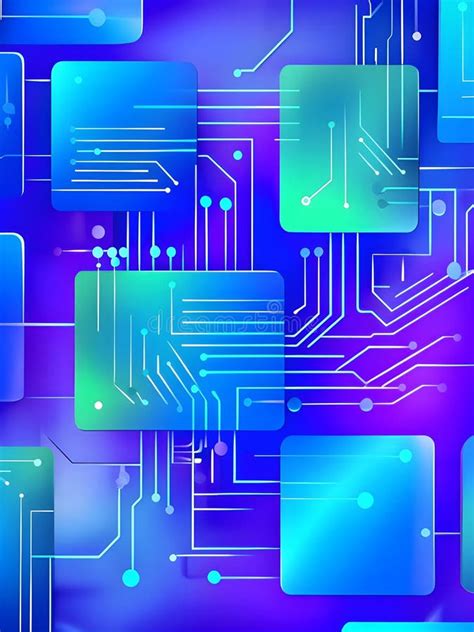 Interlocking Geometric Shapes That Morph Into Circuits Symbolizing Ai