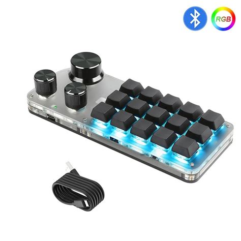 Programming Macro Custom Knob Keyboard 15 Buttons 3 Knobs Copy Paste