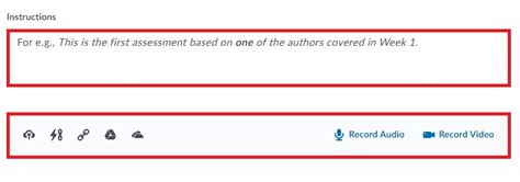 Creating An Assessment Dropbox