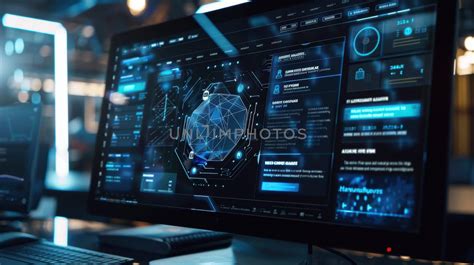 Cutting Edge Cybersecurity Interface With Advanced Firewall And