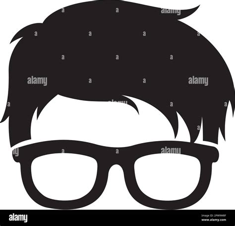 Simple Geek Programmer Hacker And Freelance Wearing Glasses Symbol