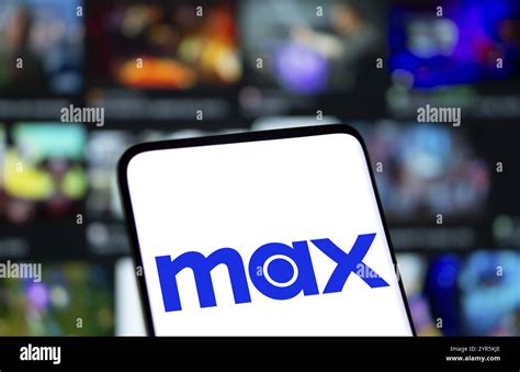 Max Logo Is Displayed On Smartphone Max Is An American Subscription