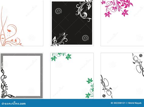vector image sandblast abstraction border design pattern stock vector