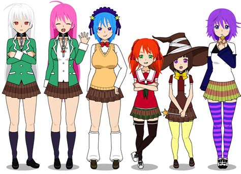 Rosario Vampire Characters By Sechodnia999 On Deviantart