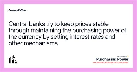 Purchasing Power AwesomeFinTech Blog