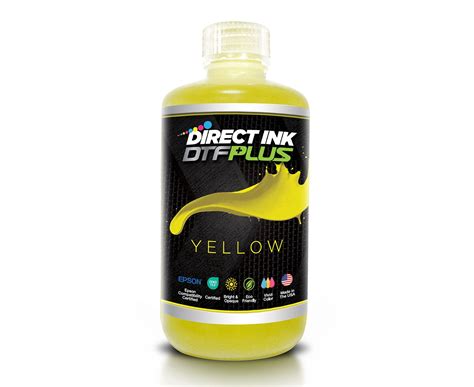 Direct Ink Dtf Plus Yellow 1 Liter Total Ink Solutions