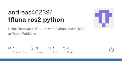Github Andreas40239tflunaros2python Using Benewake Tf Luna With