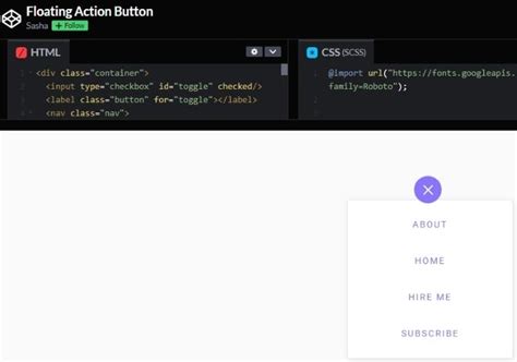 CSS Floating Action Buttons WebTopic