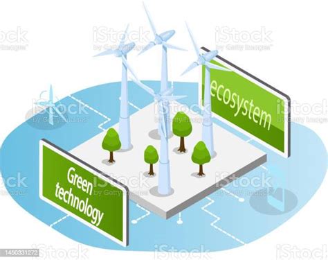 Green Technology Ecosystem 202011111 Stock Illustration Download