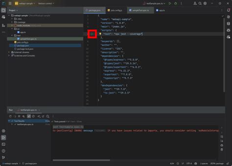 Webstorm Typescript での Web Api 開発における Supertest を利用したテストのデバッグ実行 Developersio