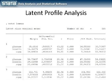 Latent Class Analysis Using Stata Chuck Huber Stata