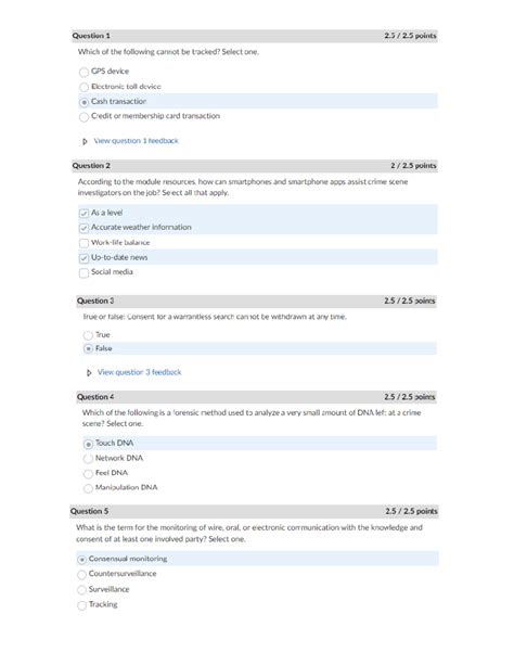 CJ Quiz Module Four Exam Questions And Answers Studocu