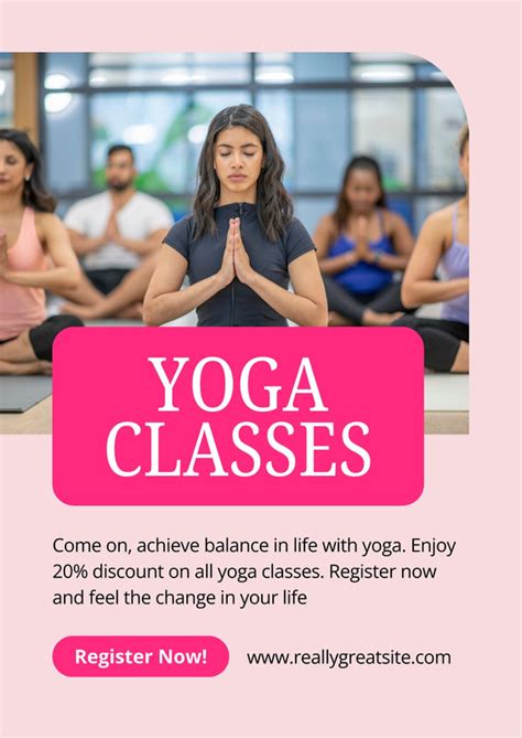 Page 13 Free Editable Printable Yoga Poster Templates Canva