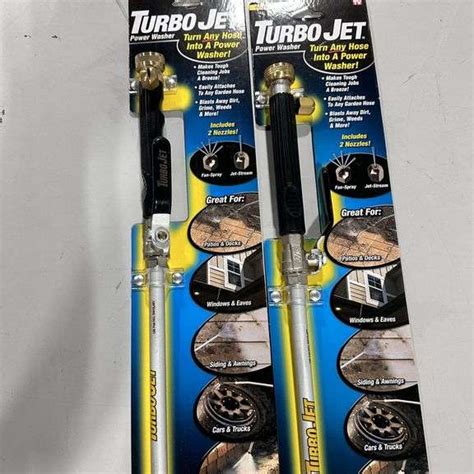 Turbo Jet High Spray Hose Nozzle Attachments 2x Lambrecht Auction