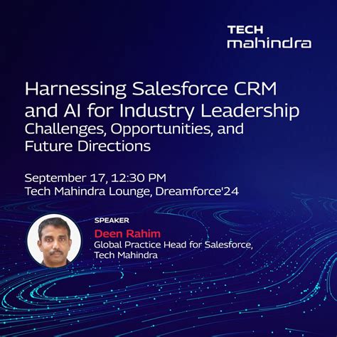 Dreamforce2024 Scaleatspeed Crm Ai Df24 Salesfore Techmahindra Dreamforce24 Tech Mahindra