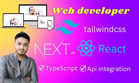 Build React Nextjs Website With Tailwind Css By Webdeveloper Ar Fiverr