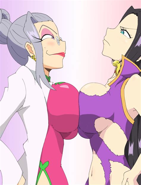 Rule 34 2girls Amazon Big Breasts Black Hair Blue Eyes Boa Hancock