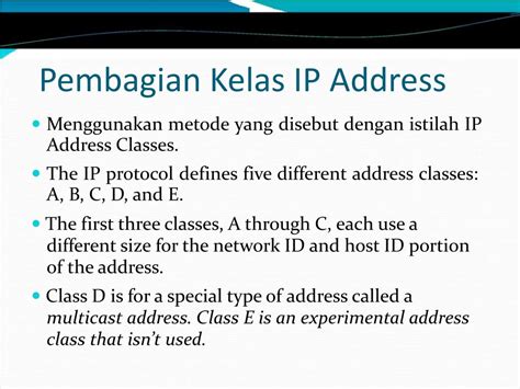 ppt network design ip address dan subnetting powerpoint