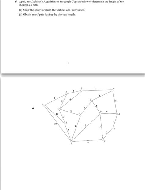 solved apply the dijkstra s algorithm on the graph g given