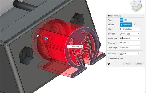 Solved Cannot Get Extrude Command To Make Recessed Logo Page 2