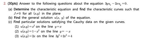 solved answer to the following questions about the equation