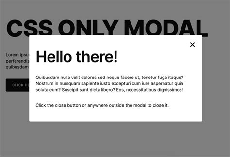 What Is A Modal And How To Build A CSS Only Modal Envato Tuts