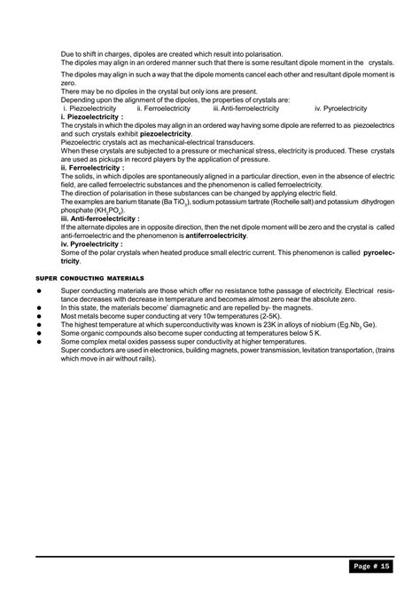 Class Chemistry Chapter Notes Solid State