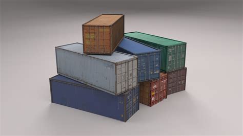 3d Containers Model Turbosquid 2032753