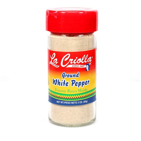 La Criolla Ground White Pepper 1 Unit Allergen Free Essential Spice