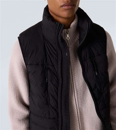 Compass Down Vest In Black Stone Island Mytheresa