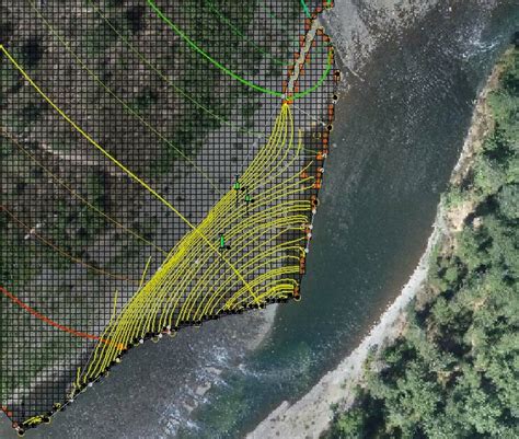 Figure H5 Eagle Creek Bar With Modpath Particle Tracking After 12