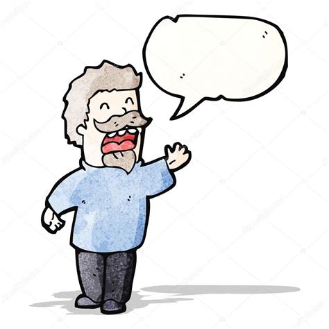 만화 남자 연설 스톡 벡터 ©lineartestpilot 61157301