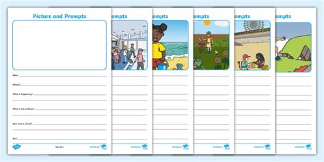 Picture And Prompts Writing Template Summer Term Pack For Learners Of Eal